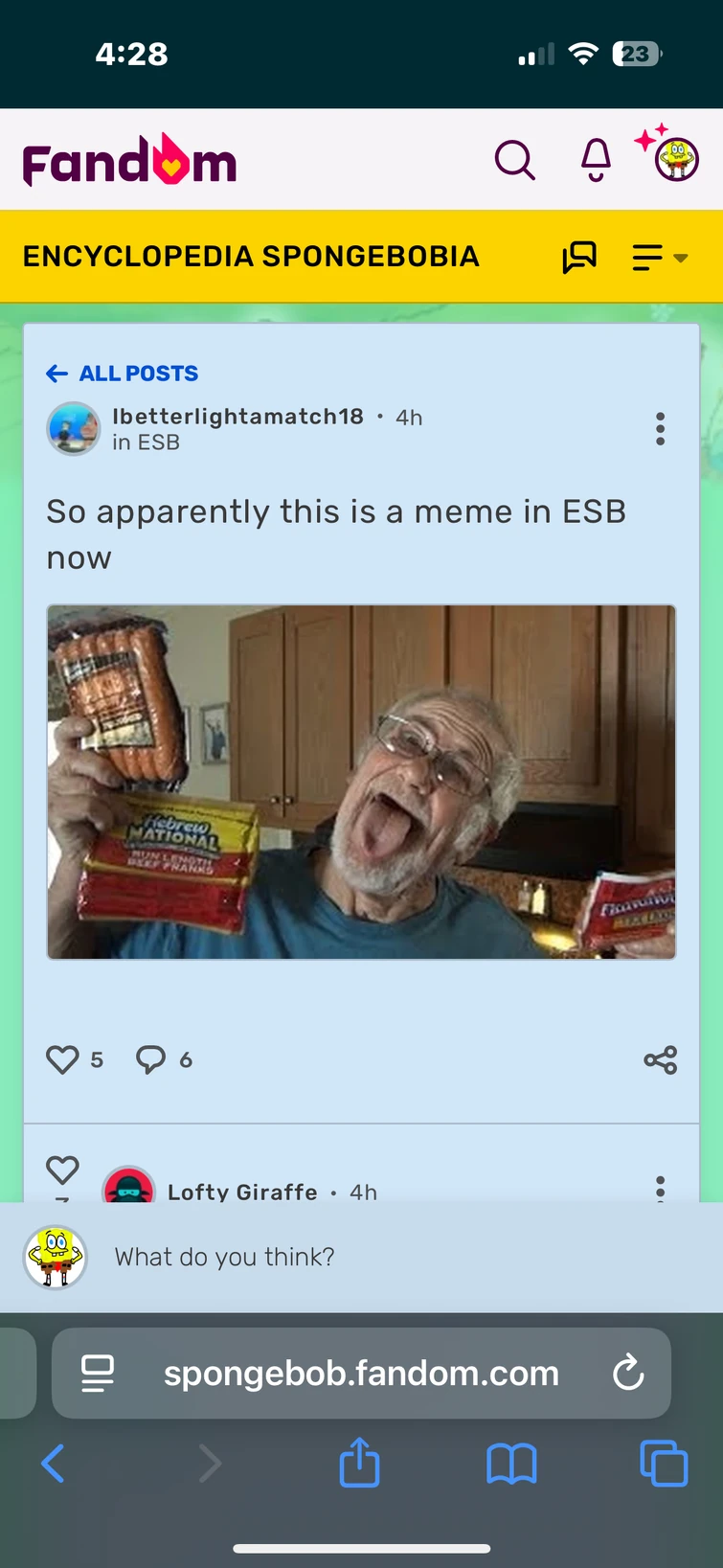 So apparently this is a meme in ESB now | Fandom
