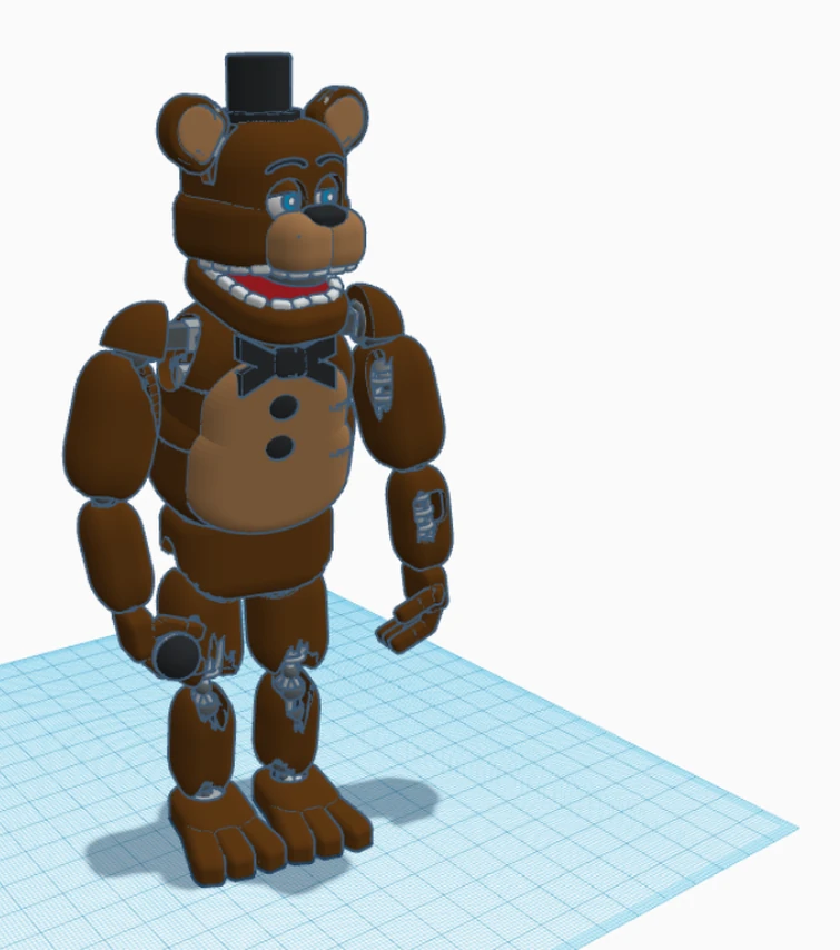 i fixed a withered freddy fazbear model on tinkercad(i dont have ...