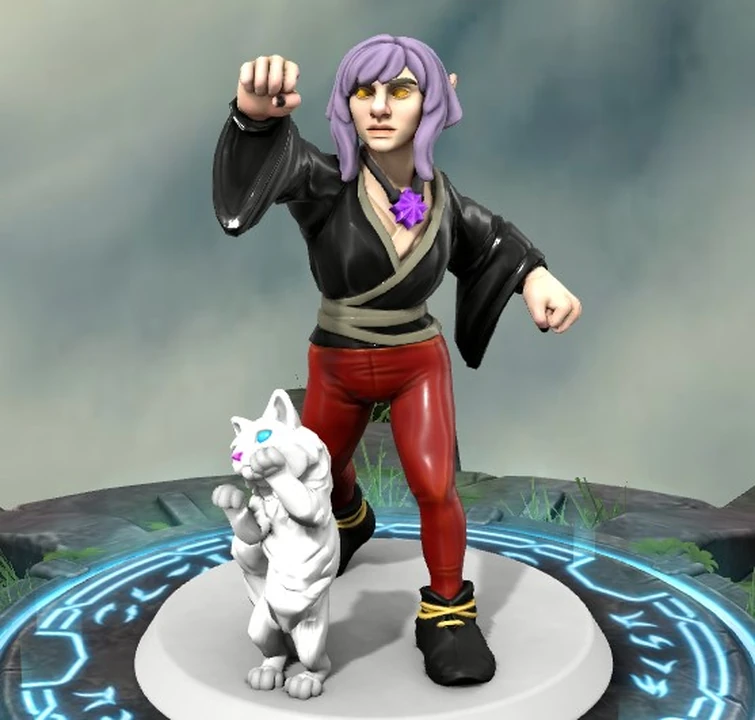 I tried to make Amity and her palisman Ghost on Hero Forge | Fandom