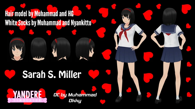I'm a volunteer of Yandere Simulator, I made this hair models | Fandom