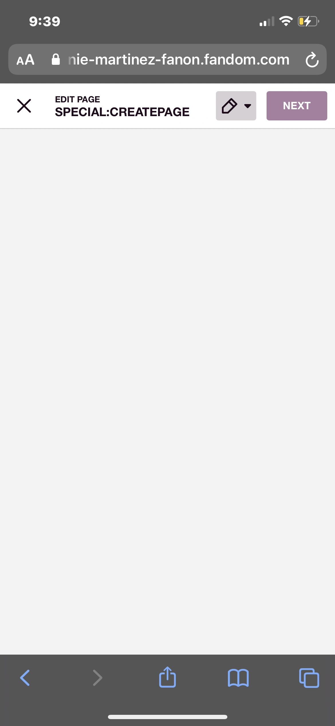 Help creating a new page | Fandom