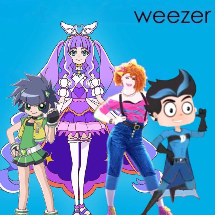 Some random characters I love standing in one of Weezer's album covers. | Fandom
