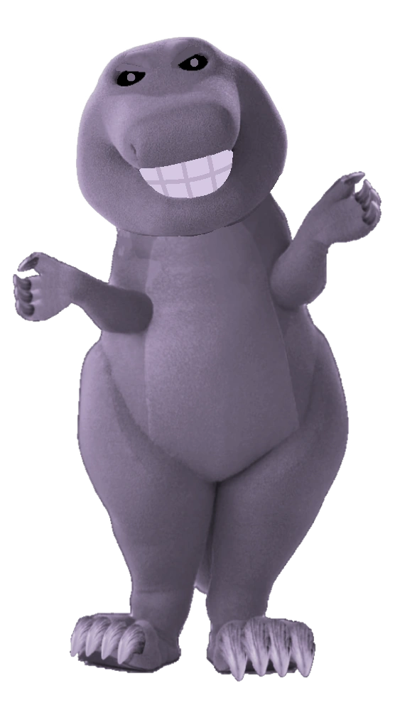 Creepypasta Barney front-facing | Fandom
