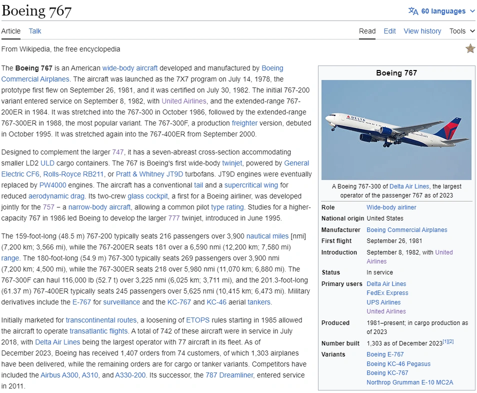 Boeing 767 | Fandom