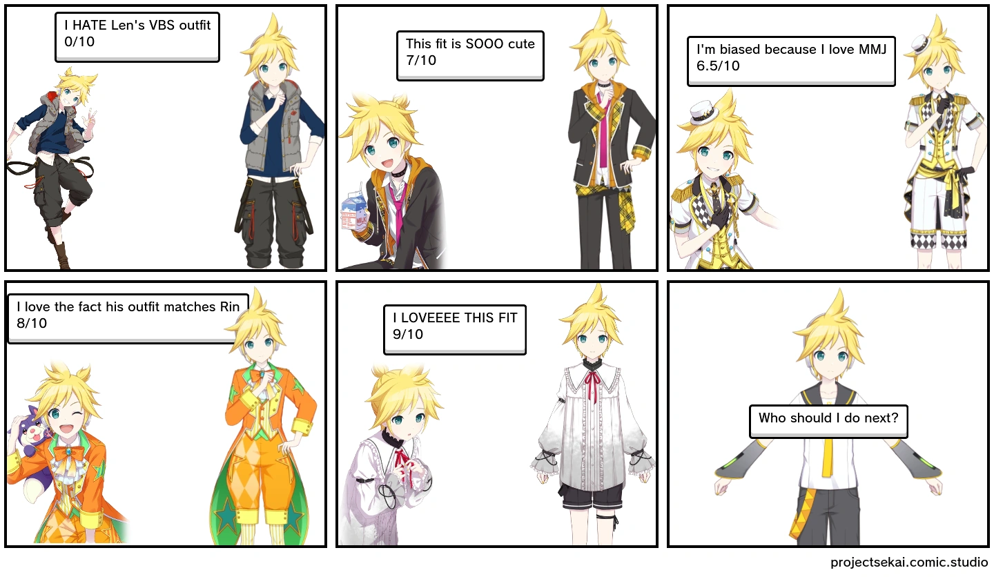 rating vocaloid's SEKAI outfits | Fandom