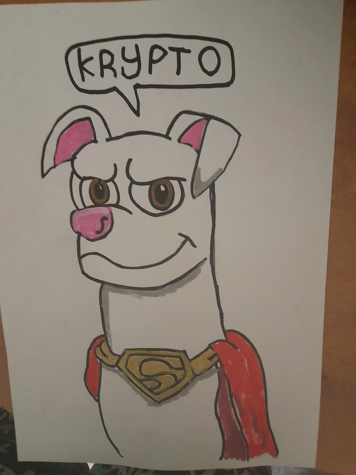 My Posca pen drawing of Krypto | Fandom