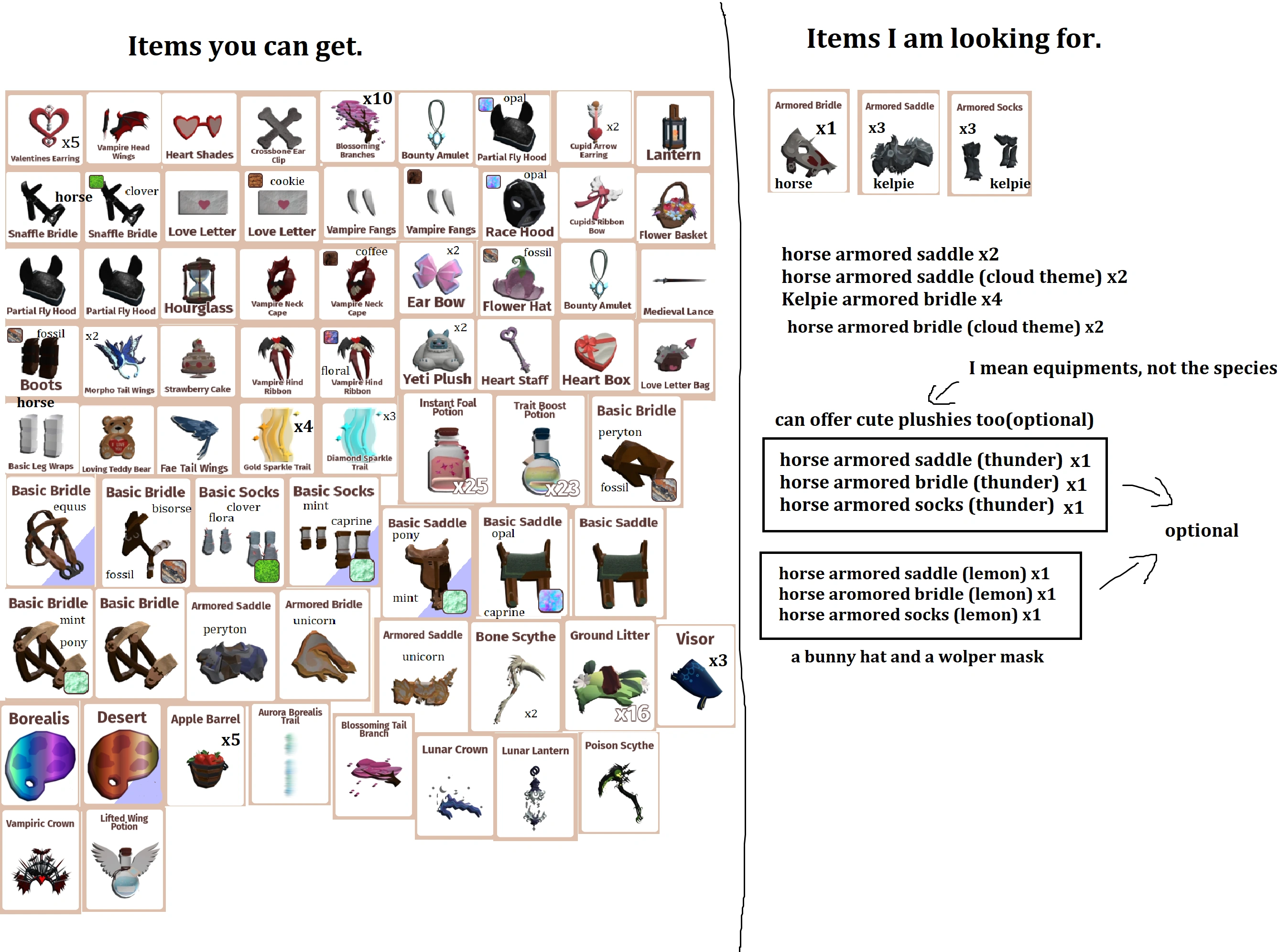 Selling or trading items!! (NYP!!) | Fandom