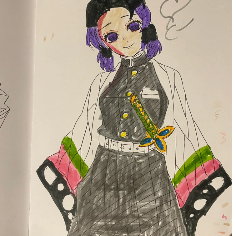 I made shinobu drawing (coloring) | Fandom