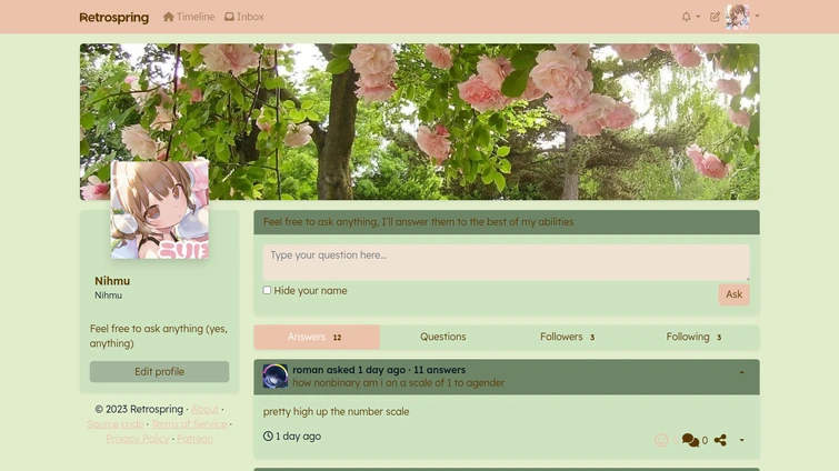 retrospring theme | Fandom