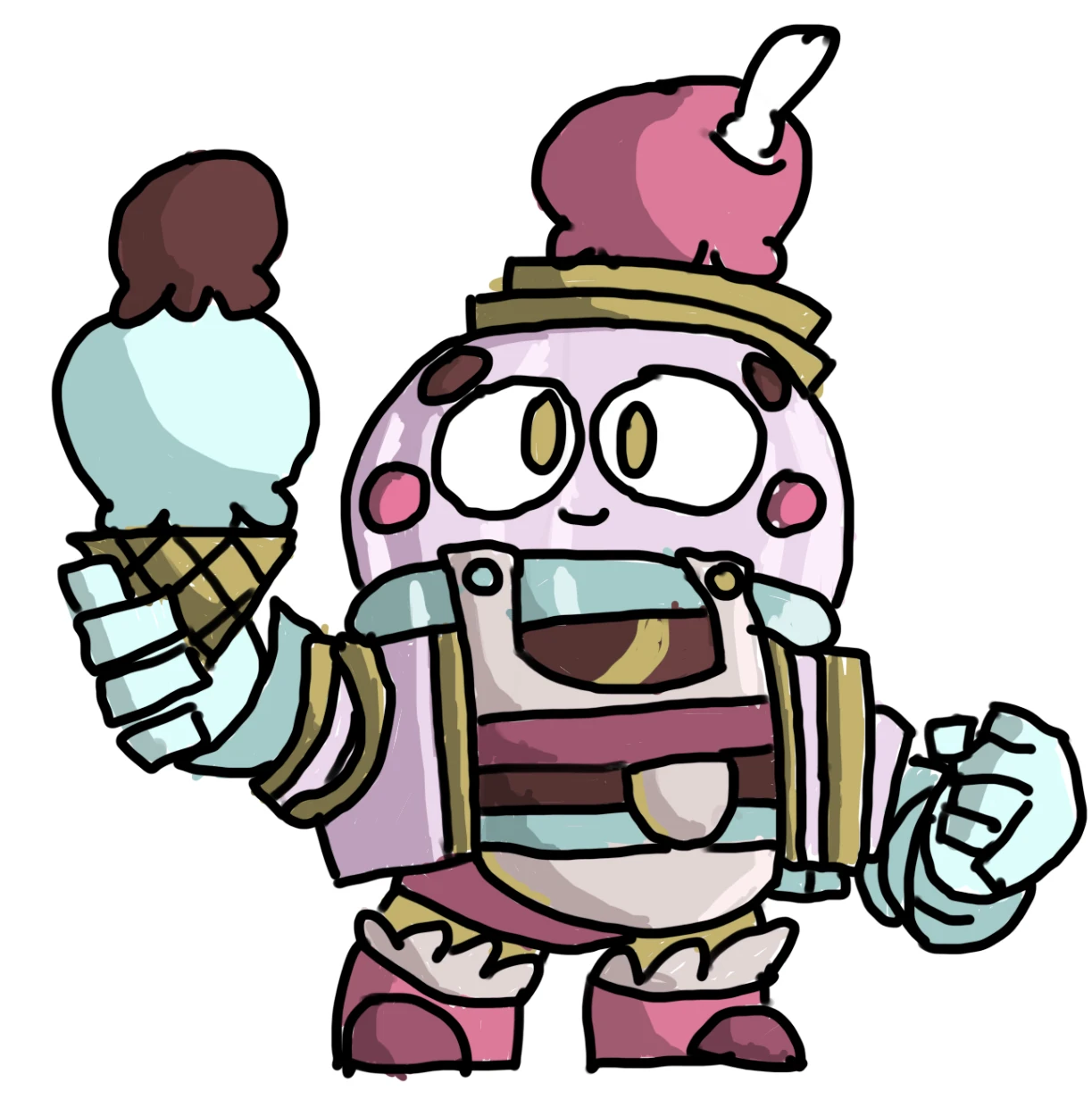 Ice Cream Lou skin idea! | Fandom