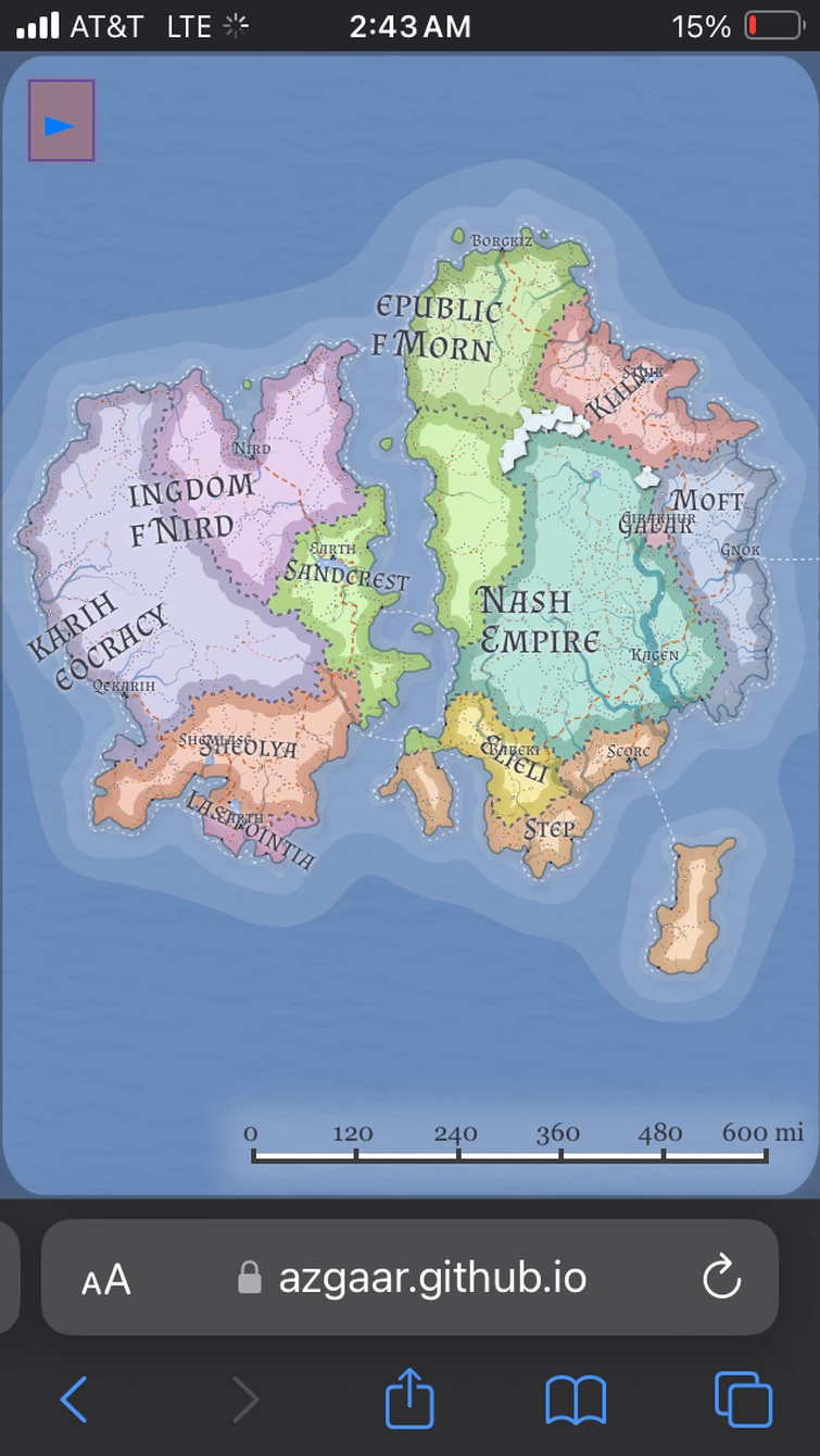 overview on the geography of my version of AO, part 1: The Three Great ...