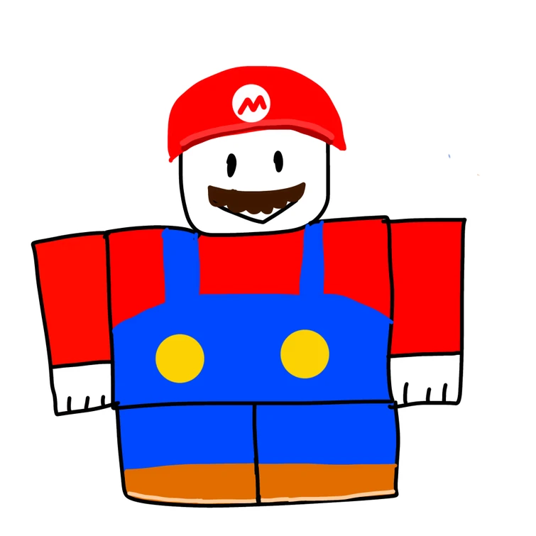 Bad drawing of Mario as a combat dummy | Fandom