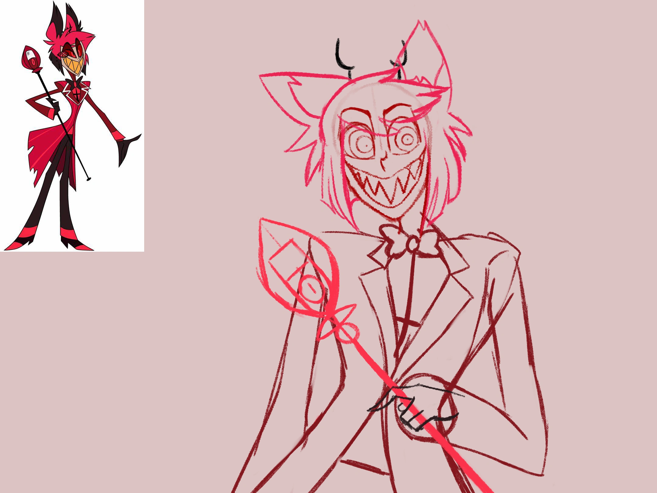 alastor sketch! | Fandom