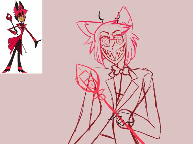 alastor sketch! | Fandom