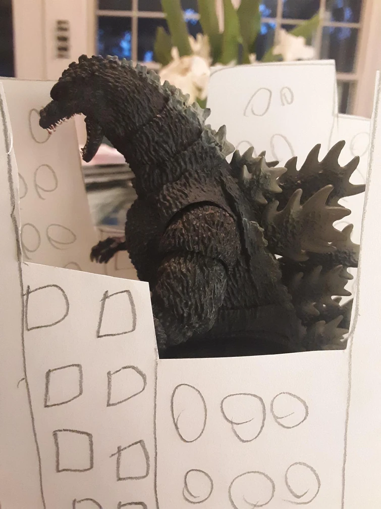 Paper cut out city with godzilla in it | Fandom