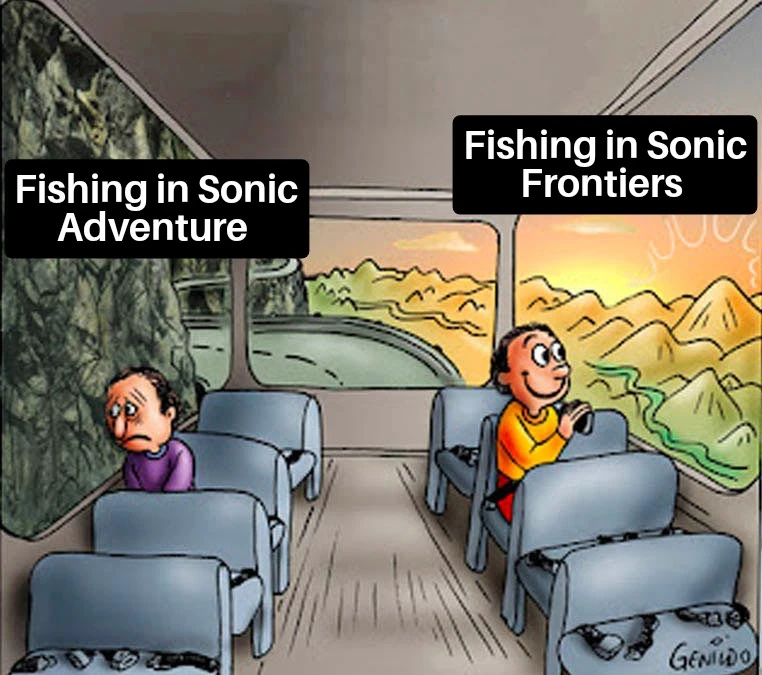 I never thought that I would ever say that I enjoy fishing in a Sonic ...