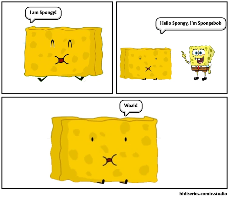 Spongy meets Spongebob | Fandom