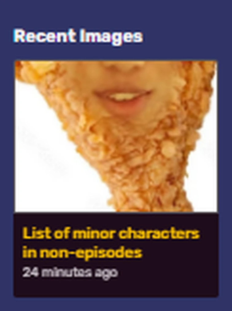 I ALREADY REMOVED THE REFERENCES OF THE CHICKEN LEG PERSON WHY IS IT ...