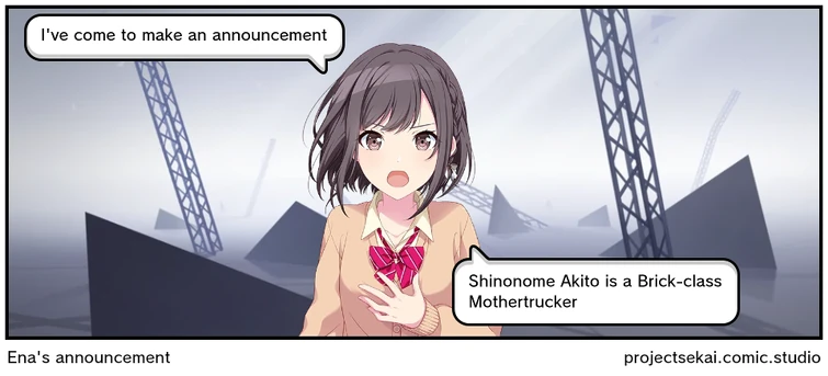 Ena has an announcement to make | Fandom