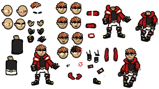 Angryverse Brawl Human "Red" sprites | Fandom