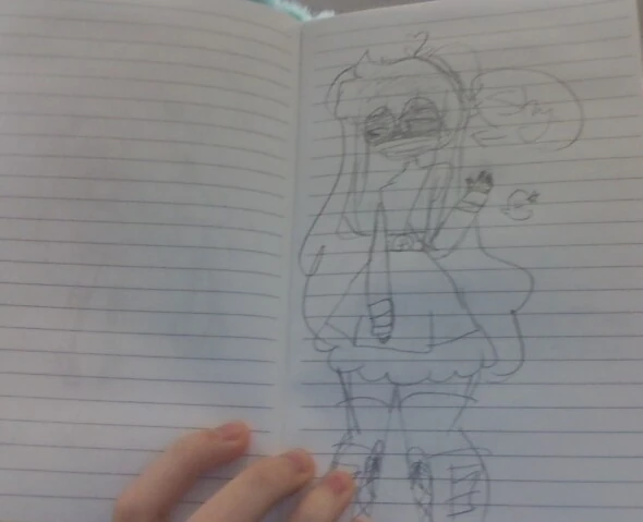 a cyan doodle/drawing or sum | Fandom