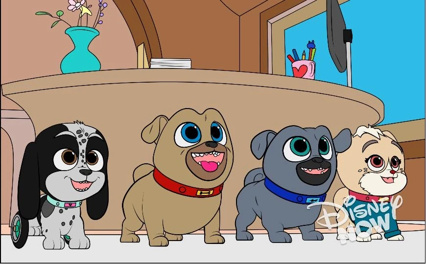 I colored Rolly, Bingo, Keia, and Lollie in Puppy Dog Pals from the ...