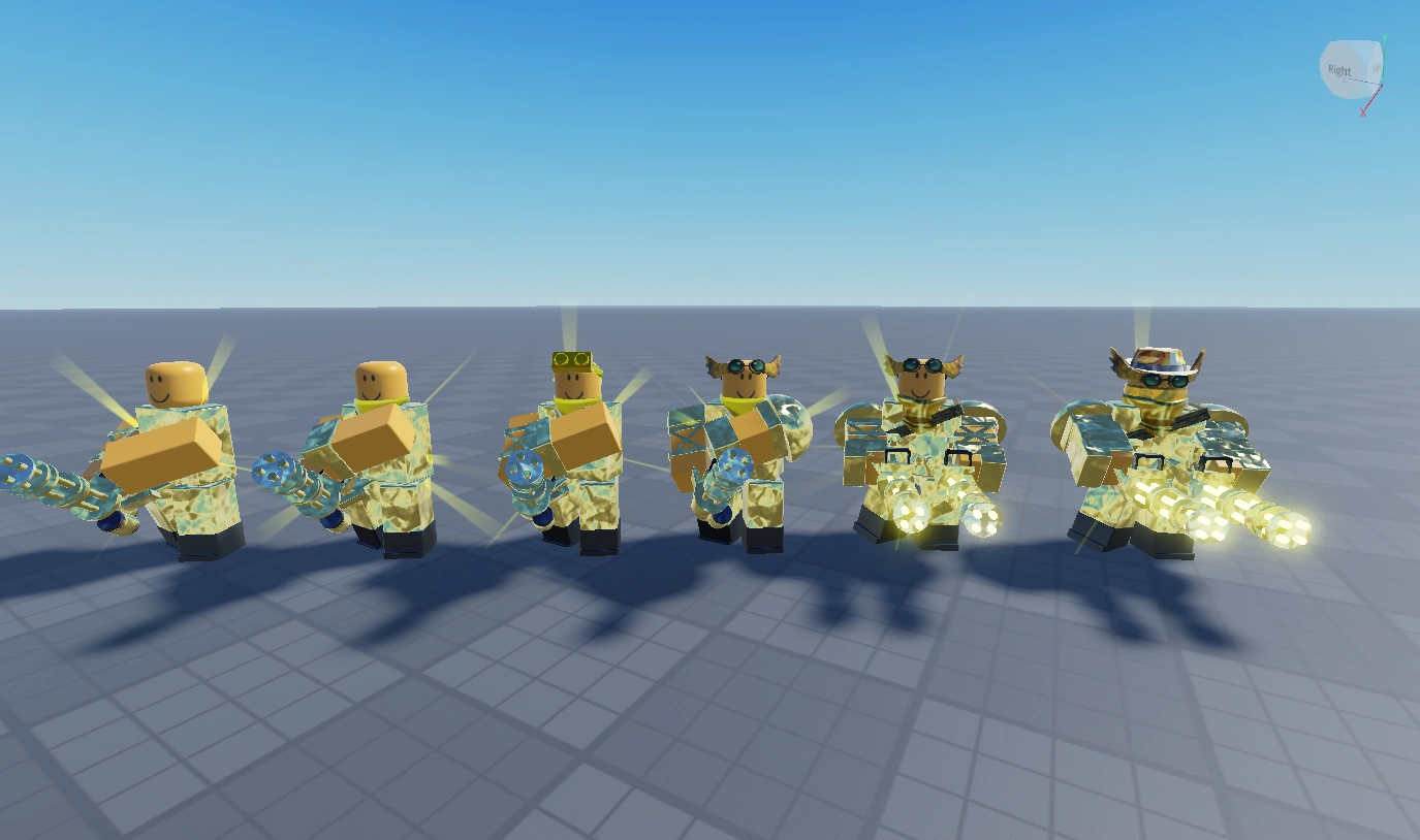 Golden Minigunner skin rework concept | Fandom