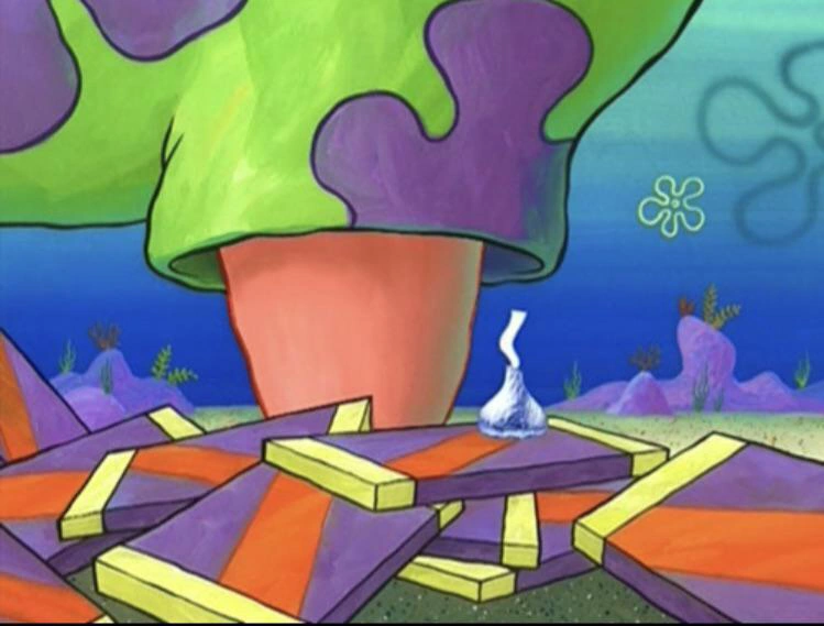 How did Patrick have a Hershey's Kiss in his pants the whole time? | Fandom