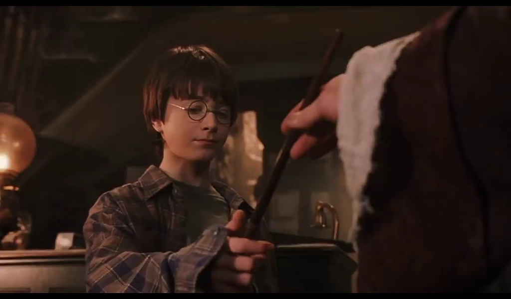 Harry recieving his wand | Fandom
