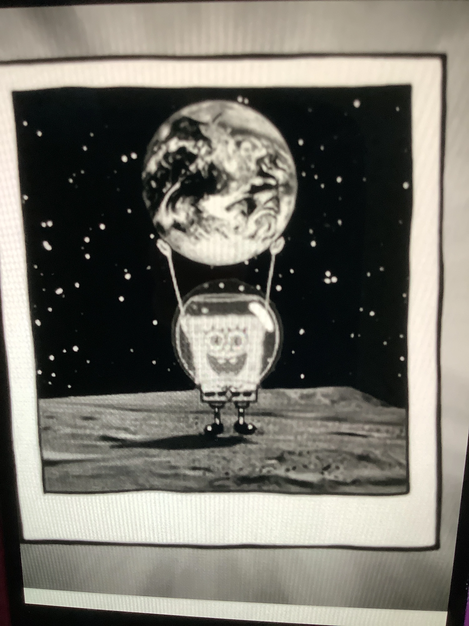 Happy earth day from SpongeBob (black and white style) | Fandom
