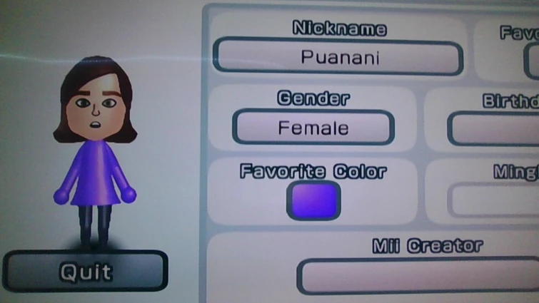 Can you guys give me cpu Mii ideas for my Wii? | Fandom