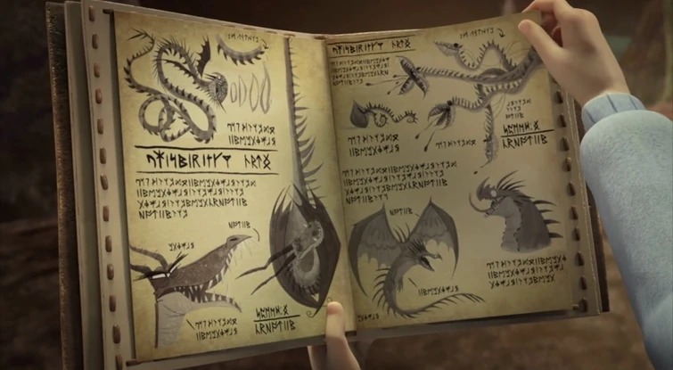 The Pages we’ve seen in the Nine Realms Book of Dragons in Journey to ...