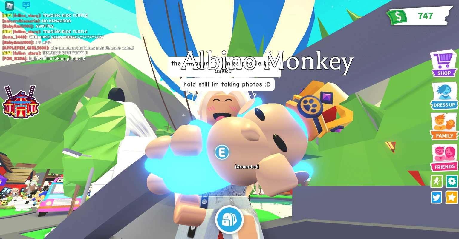 MY friend is trading MFR Albino Monkey | Fandom