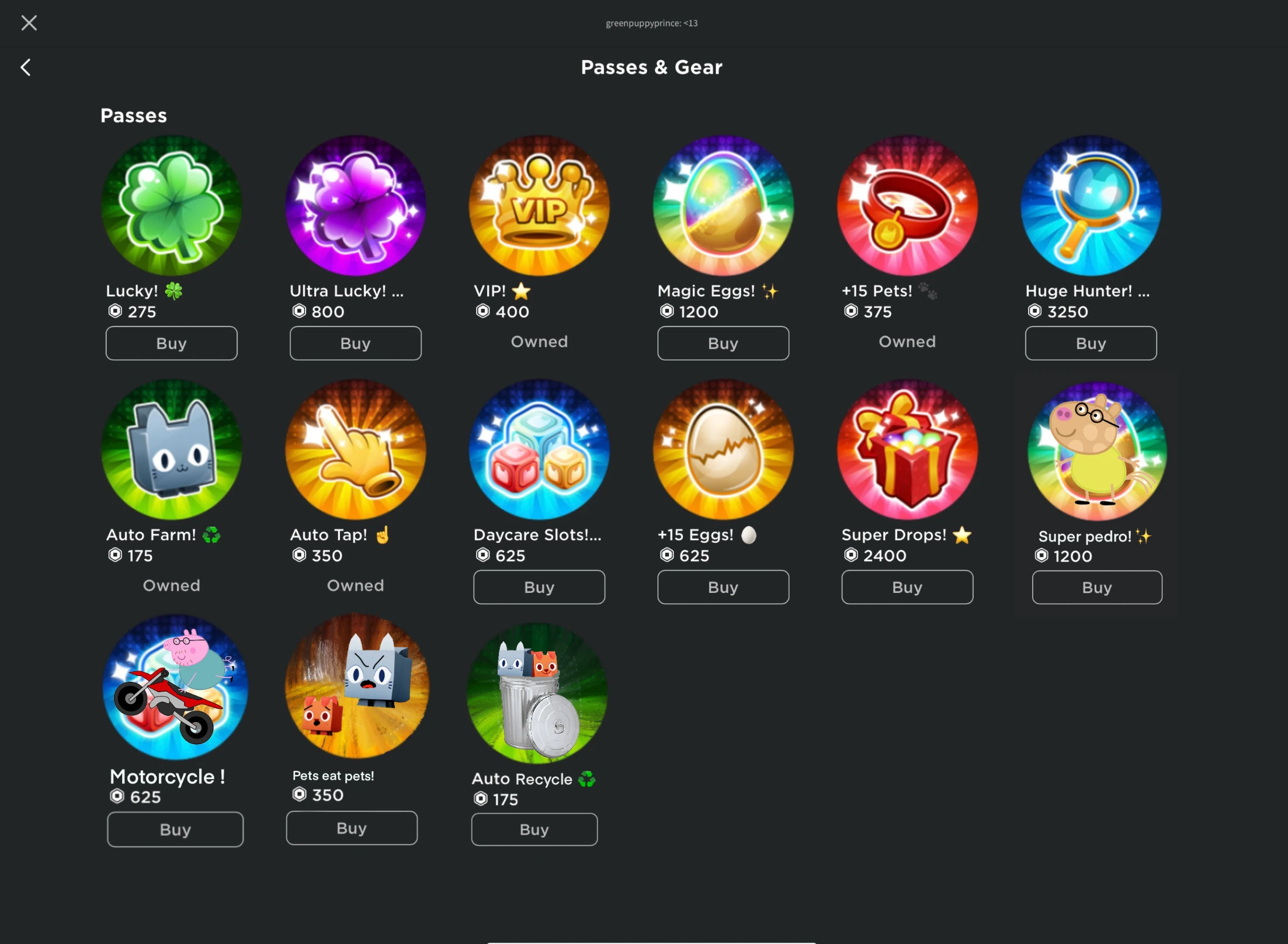 I made custom gamepasses… | Fandom