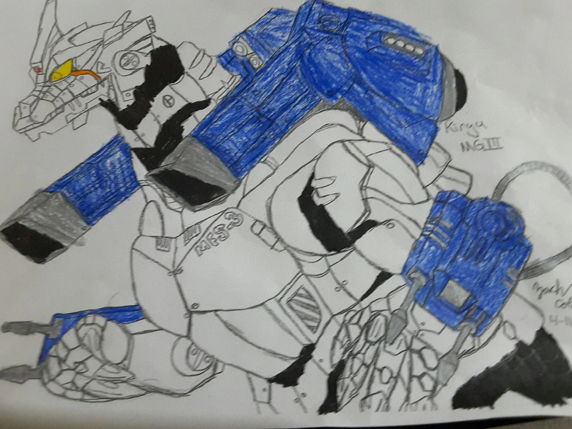 Mechagodzilla 3 Drawing