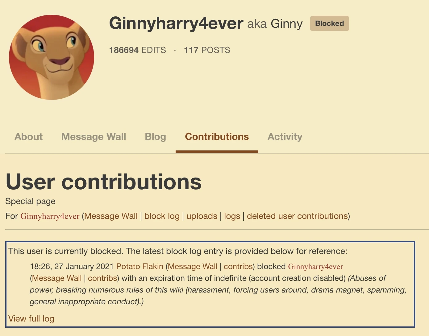 Head Wiki Admin was Blocked | Fandom