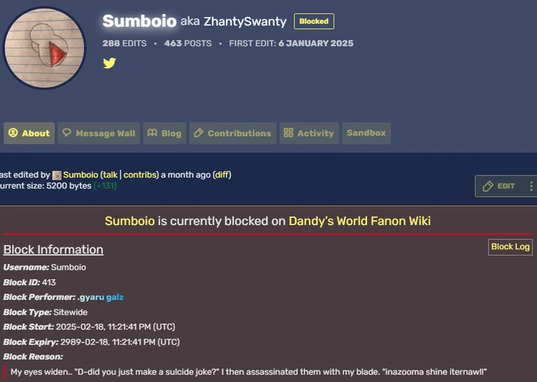 Sorry for the double post, but... | Fandom