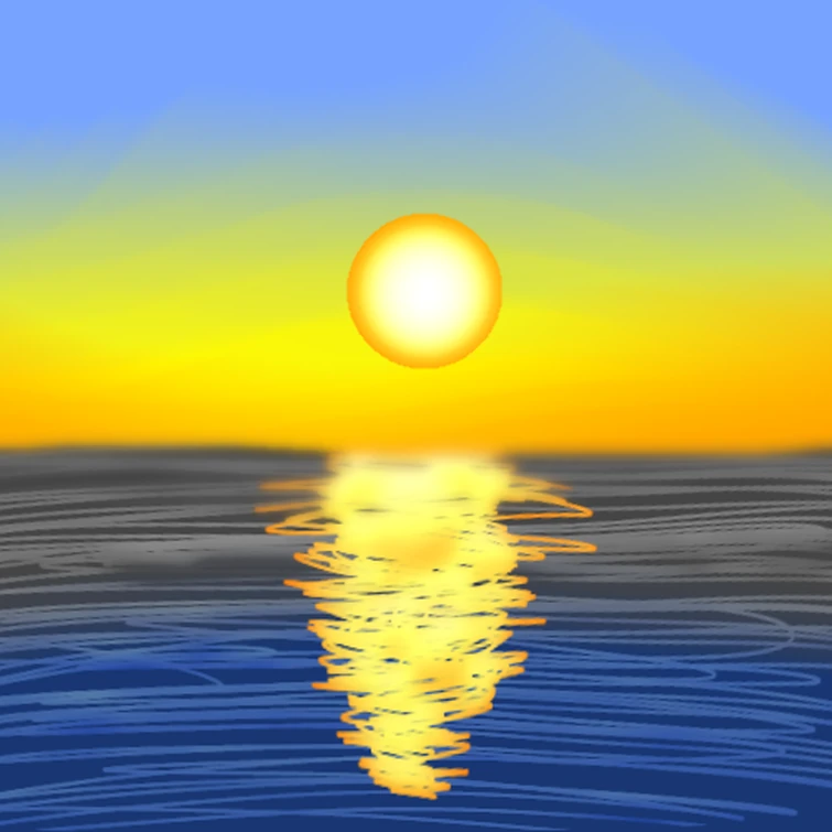 sunset drawing | Fandom