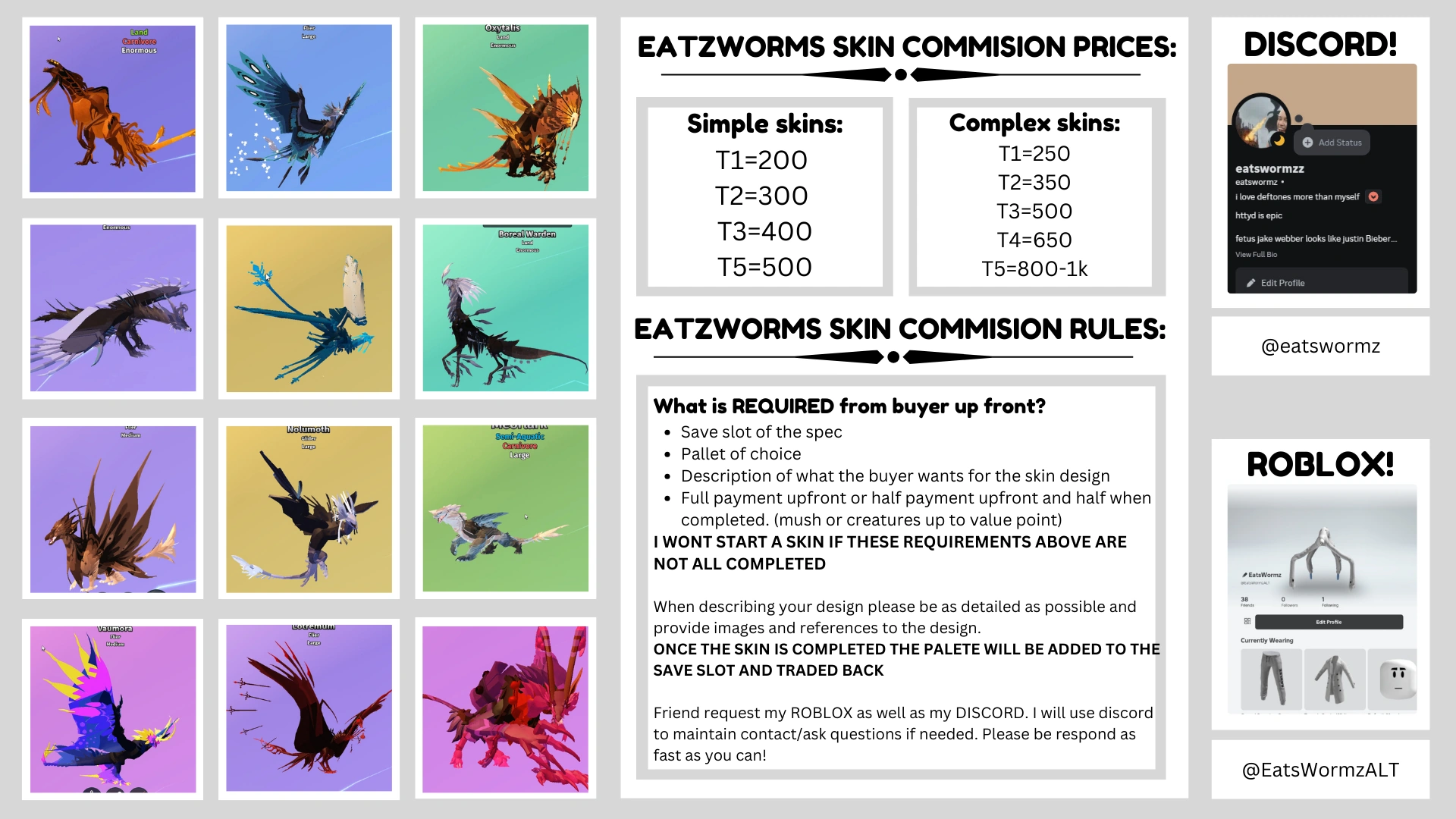 skin maker comm sheet! | Fandom