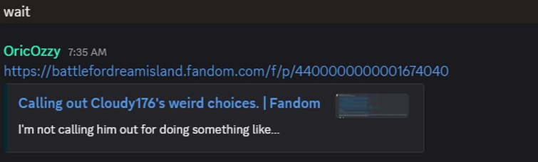 Just got official confirmation Cloudy locked the posts calling him out. | Fandom