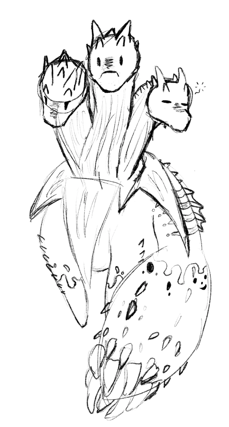 I tried to sketch banana hydra puppy thingy | Fandom