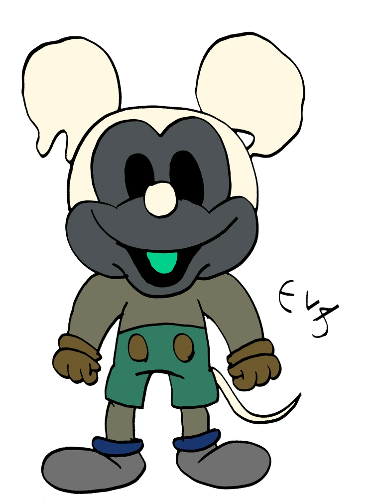 My drawing of Photo-Negative Mickey | Fandom