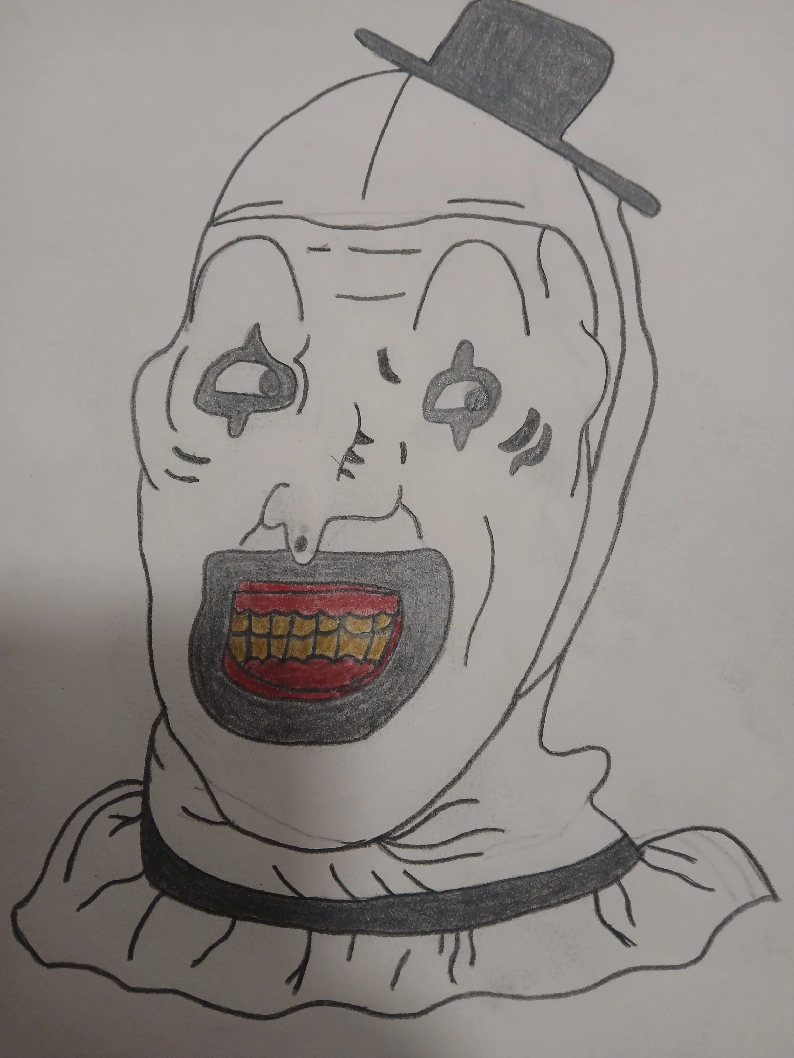 Check out this Art the Clown drawing that I did! | Fandom