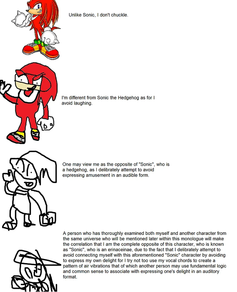 Unlike Sonic, I don’t chuckle. | Fandom