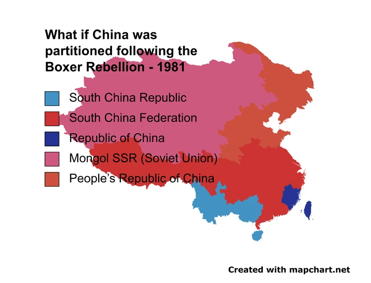 What if China was partitioned after the Boxer Rebellion - Maps | Fandom