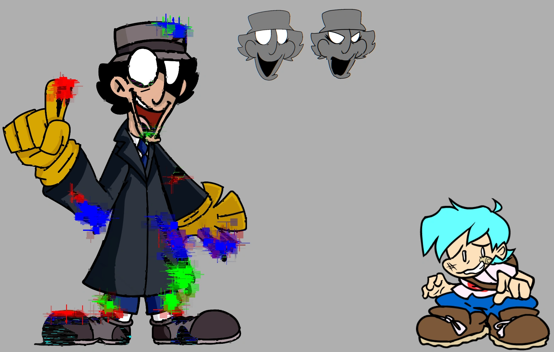 I made fnf concept pibby gadget like what wrong with me-! | Fandom