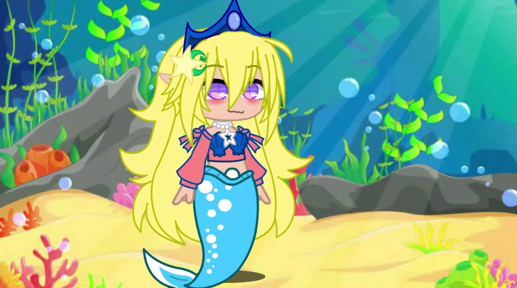 i made the silly mercookie girl coral reef in gacha wahoo | Fandom