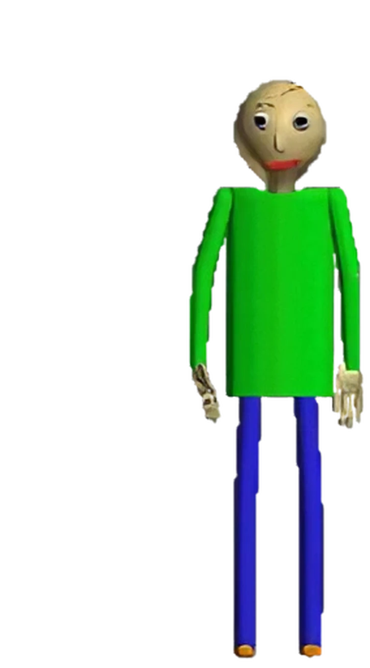 I put "Baldi" into an AI Image generator, and these are my results. XD ...