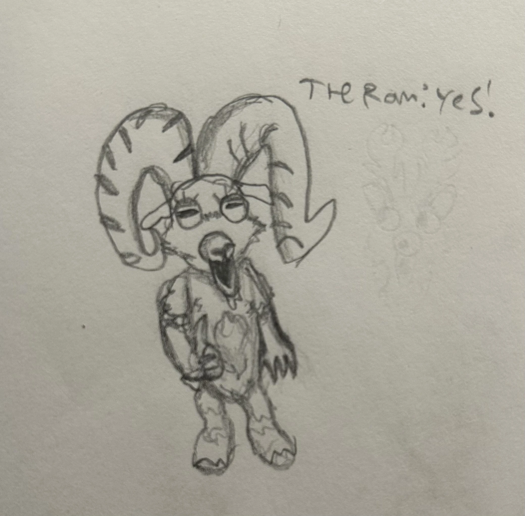 Art I made of The Ram during class because I was bored!! | Fandom