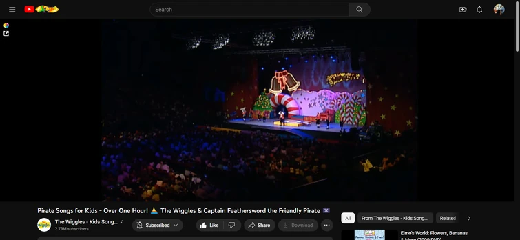 The wiggles just upload mop mop on santa rockin live on youtube channel ...